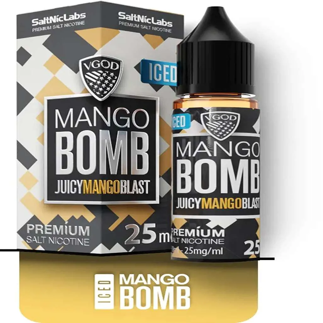 سالت نیکوتین VGOD Iced Mango Bomb | طعم خنک انبه‌ی یخی